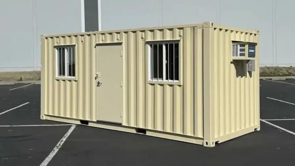 20ft Ground Level Office Container – Portable, Secure & Fully Equipped ...