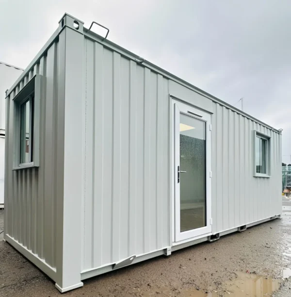 21ft x 8ft Custom Office Cabin – Refurbished Portable Building with A/C ...