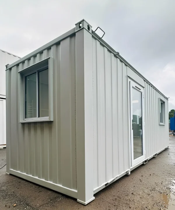 21ft x 8ft Custom Office Cabin – Refurbished Portable Building with A/C ...