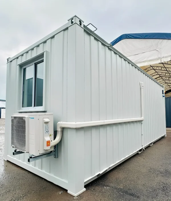 21ft x 8ft Custom Office Cabin – Refurbished Portable Building with A/C ...