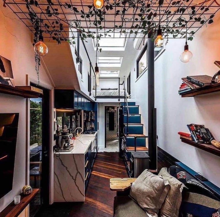 1bhk Duplex Container House, Tiny House, Container Home with Elegant ...